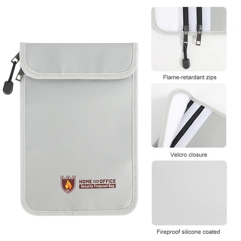 Buy Custom Logo Waterproof Fire Proof Money Storage Pouch Hot Sale ...