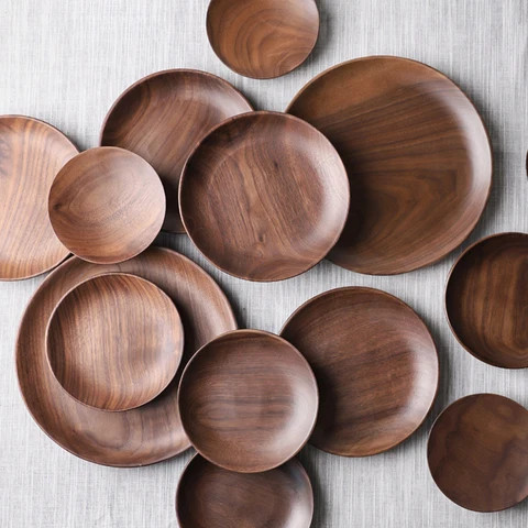 Buy Custom Sizes Solid Acacia Wood Dish And Plate Set Bulk Quantity ...