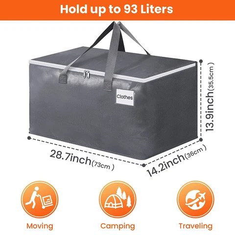 Buy Custom Waterproof Pp Woven Moving Bag Heavy Duty Duffle Bags ...