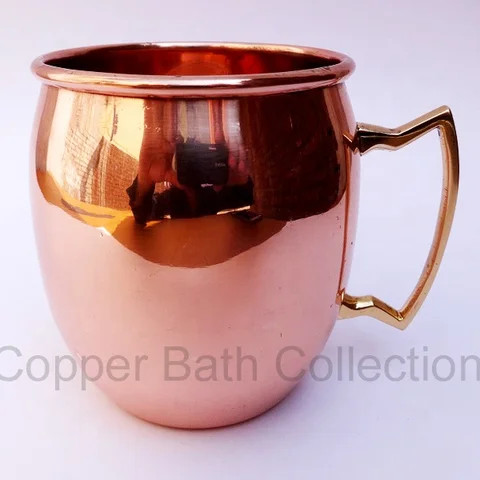 Buy Customized Moscow Mule Copper Beer Metal Drinking Cup Brass Handle ...