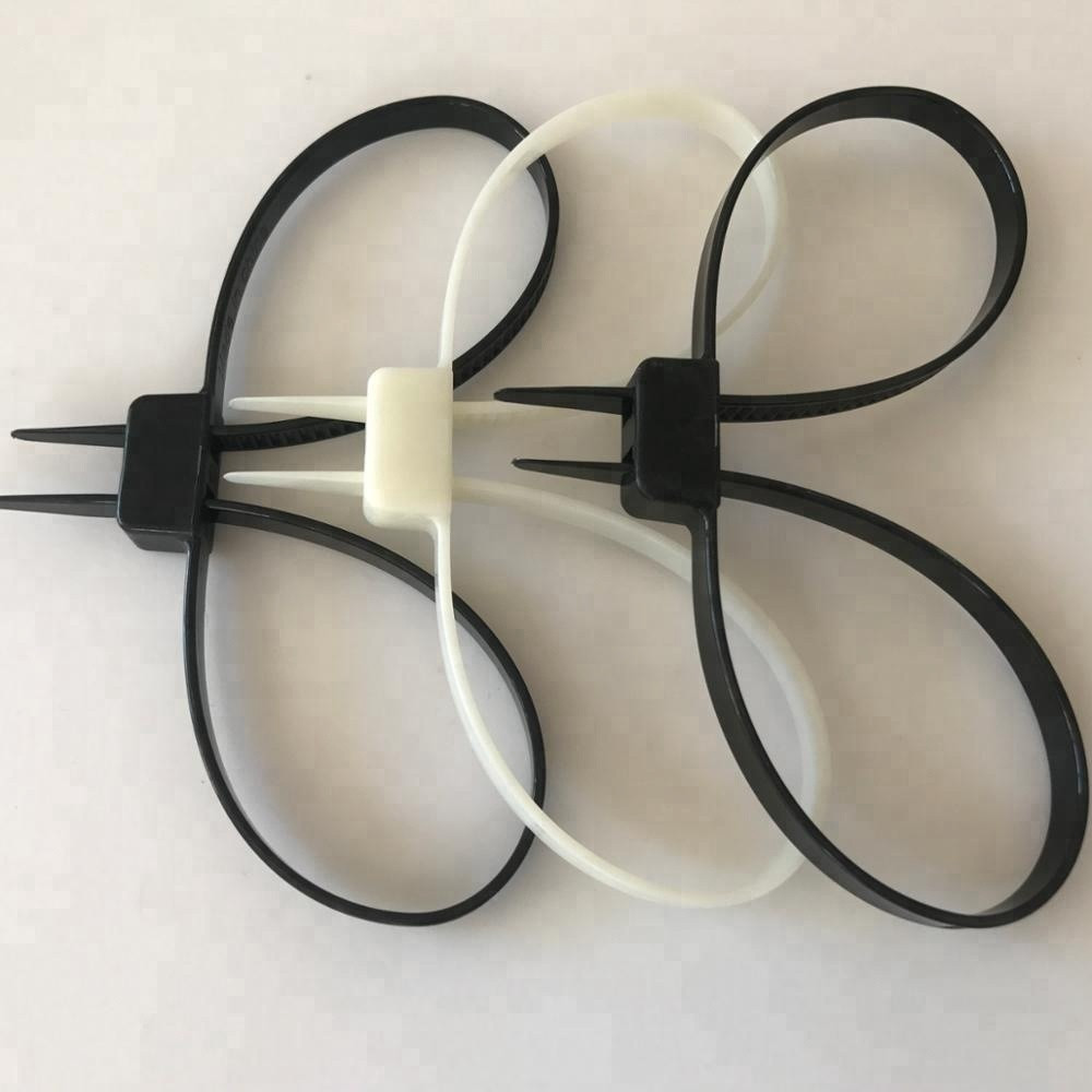 Buy Disposable Zip Tie Handcuffs 100pcs Police Double Locking Strong ...