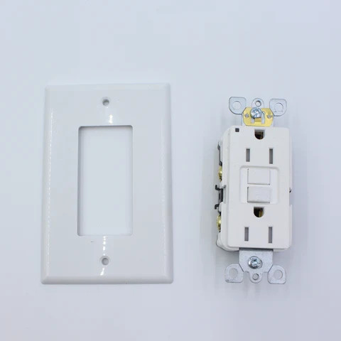 Buy Etl Lumex Gf15 Gfci Wall Receptacle Outlet 15a Double White Ivory ...