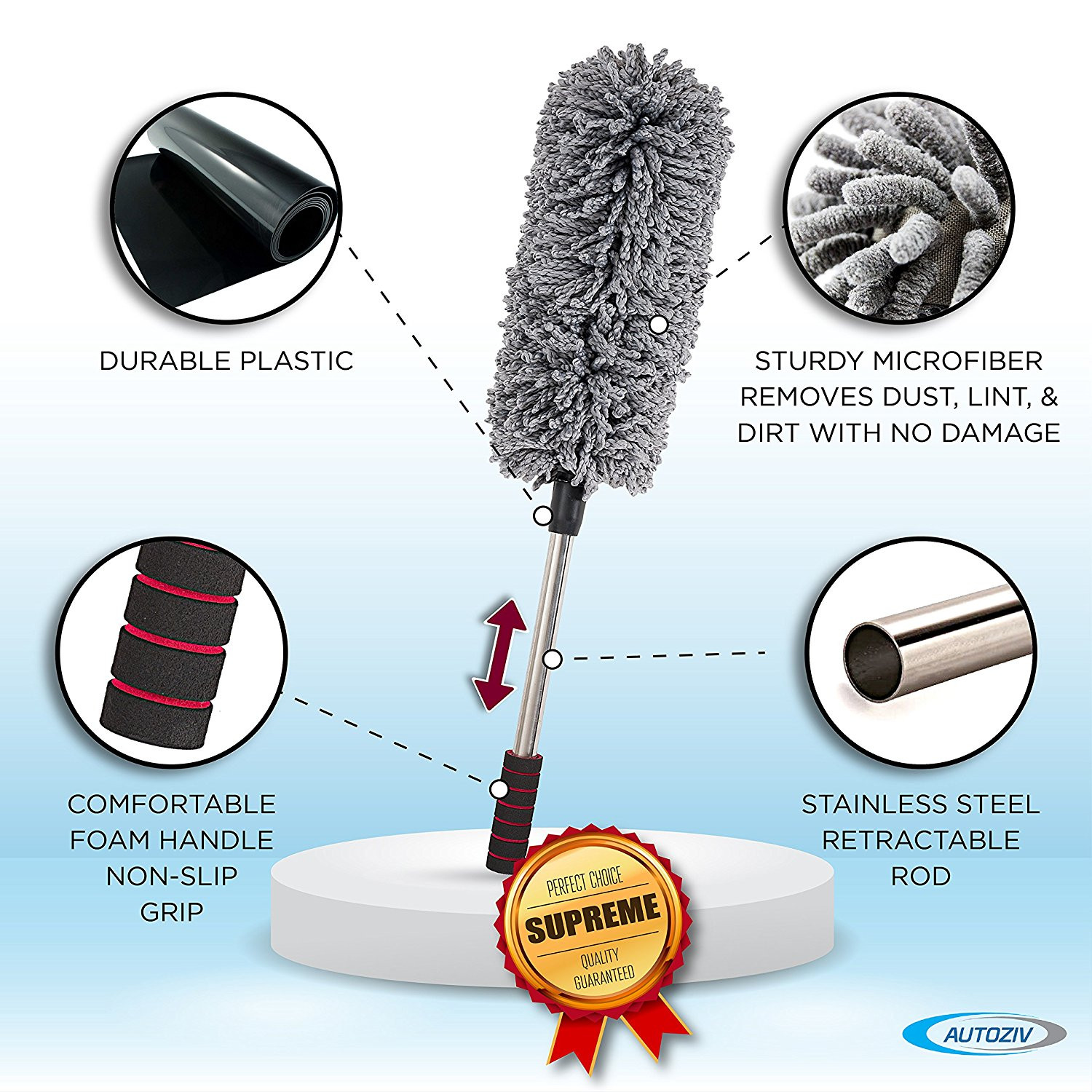 Buy Extendable Microfiber Multipurpose Duster Telescopic Car Cleaning ...