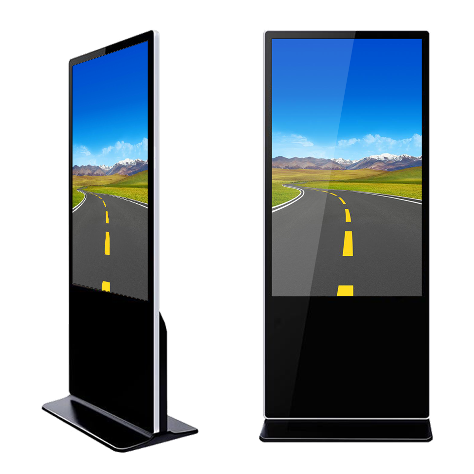 Buy Floor Stand Vertical Touch Screen Kiosk 4k Indoor Lcd Advertising ...
