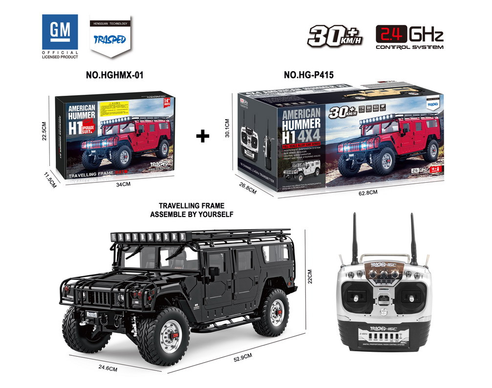 Buy Hg-p415 Pro+ Black 1/10 Rc Car 2.4g Full Scale 4x4 American ...