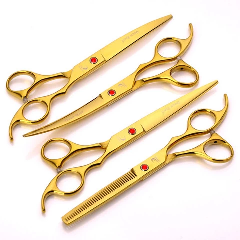 Buy High Quality Golden Scissors Hair Professional Hair Cutting ...