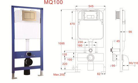 Buy In-wall Cistern Watermark Concealed Cistern For Wall-hung Toilet ...