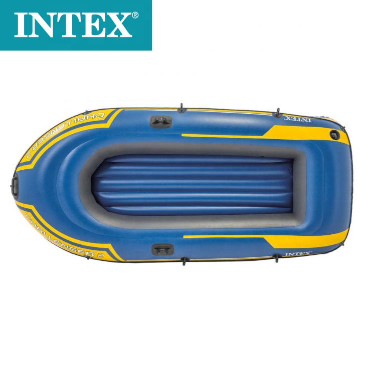 Buy Intex 68367 Challenger 2 Boat Set Inflatable Rubber Fishing Boat ...