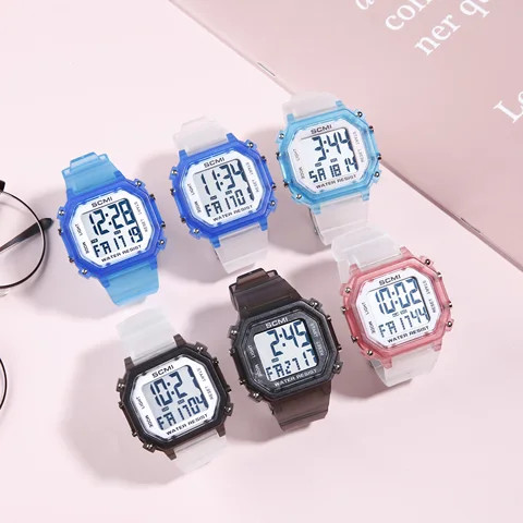 Buy New Student Trend Digital Sports Watch Waterproof Night Glow Multi ...