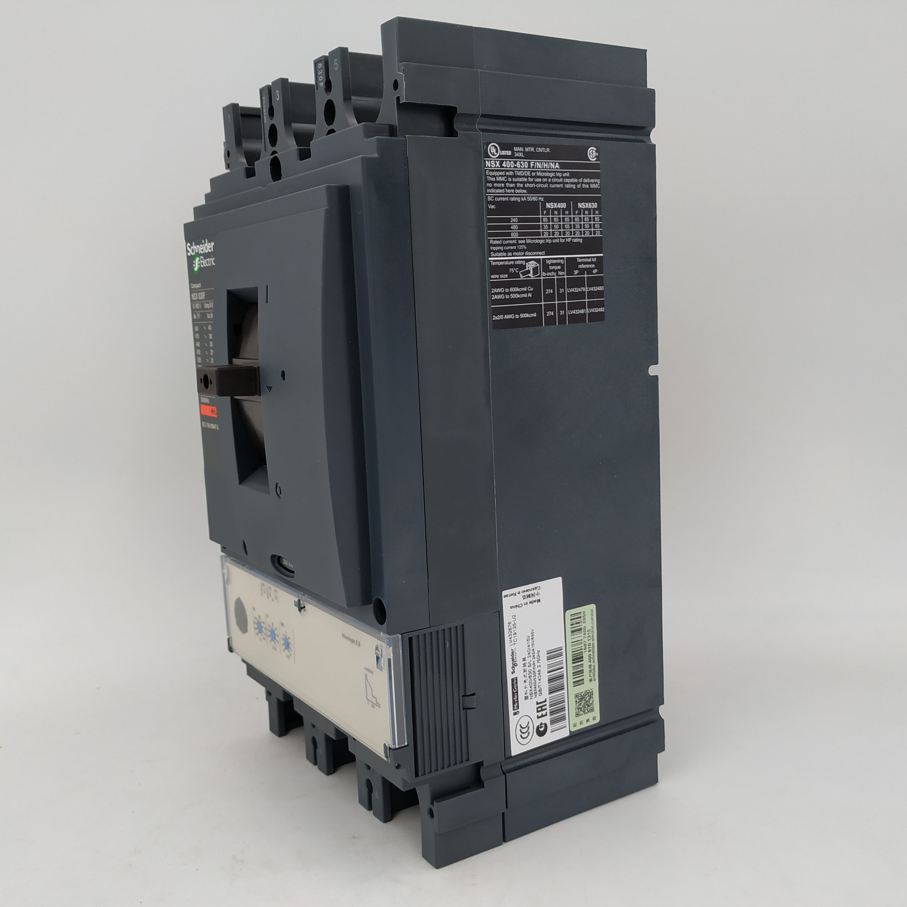 Buy Nsx Compact Circuit Breaker Nsx400/630f Mccb Nsx630f - Micrologic 2 ...