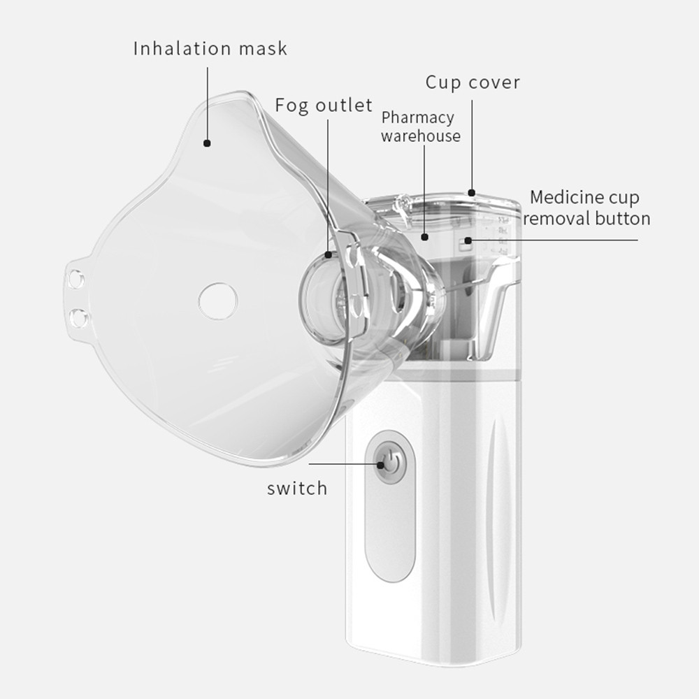 Buy Portable Ultrasonic Oxygen-concentrator Mesh Nebulizer Machine ...
