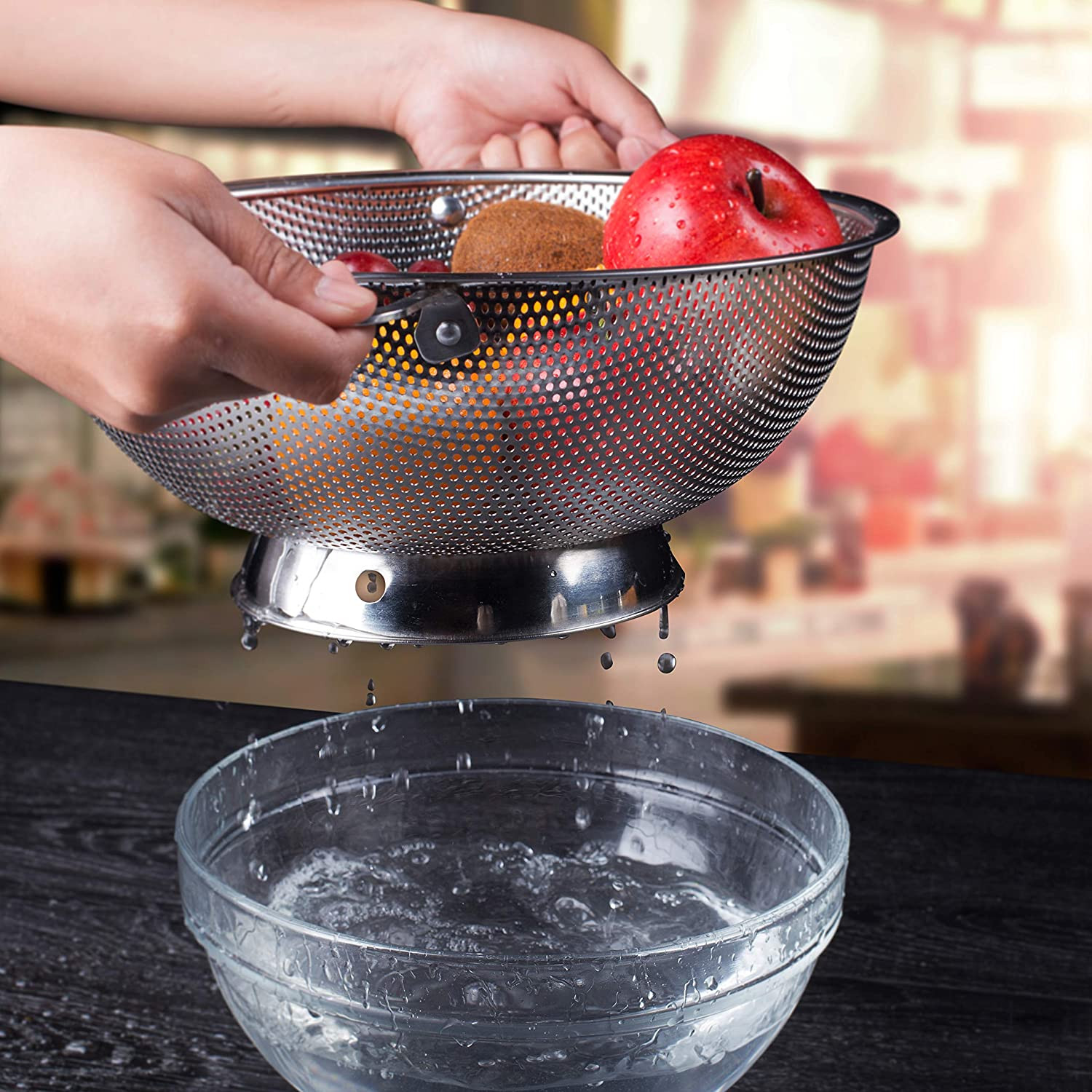 Buy Professional Stainless Steel Strainer Microperforated Colander ...