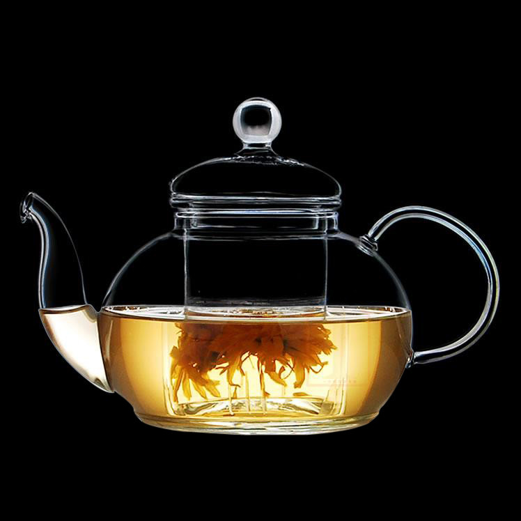 Buy Pyrex Handmade Clear Microwave Oven Glass Teapot from Jinan Sunny ...