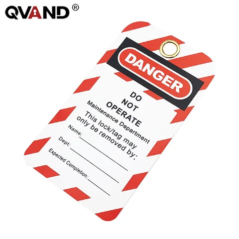 Buy Qvand Electrical Safety Lockout Tagout Loto Tag Lock Out Danger Pvc ...