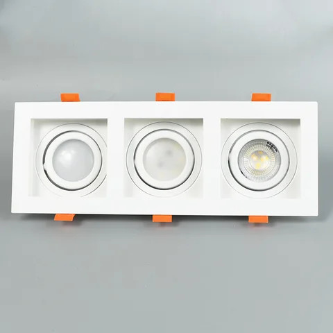 Buy Rectangle Spot Lights Fixture Recessed Adjustable Mr16 Gu10 Square ...