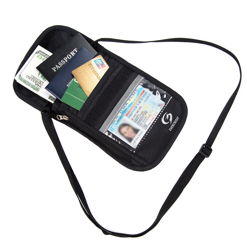 Buy Rfid Neck Stash Pouch Travel Holder Passport Id Wallet Bag from ...