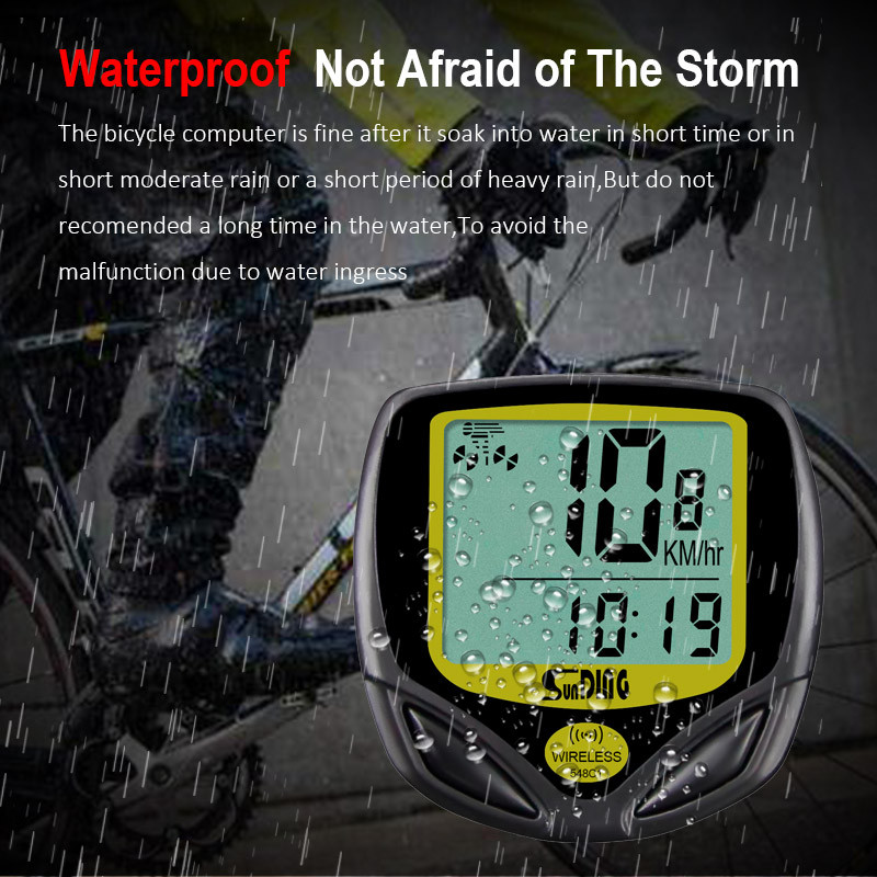 Buy Sunding Wireless Bicycle Speedometer And Odometer Wireless ...