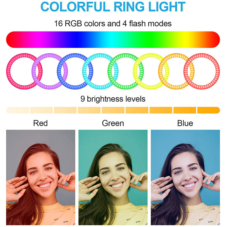 Buy Table Ring Box Light Heart Shaped Led Selfie Ring Light Color ...