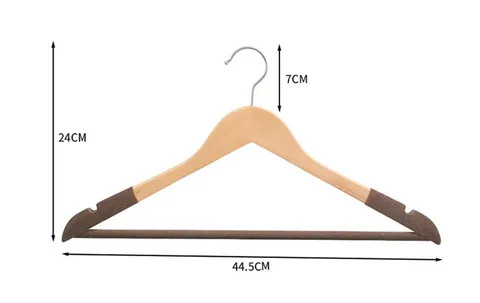 Buy Wooden Clothes Hangers Manufacturer Clothing Store Anti-slip Solid ...