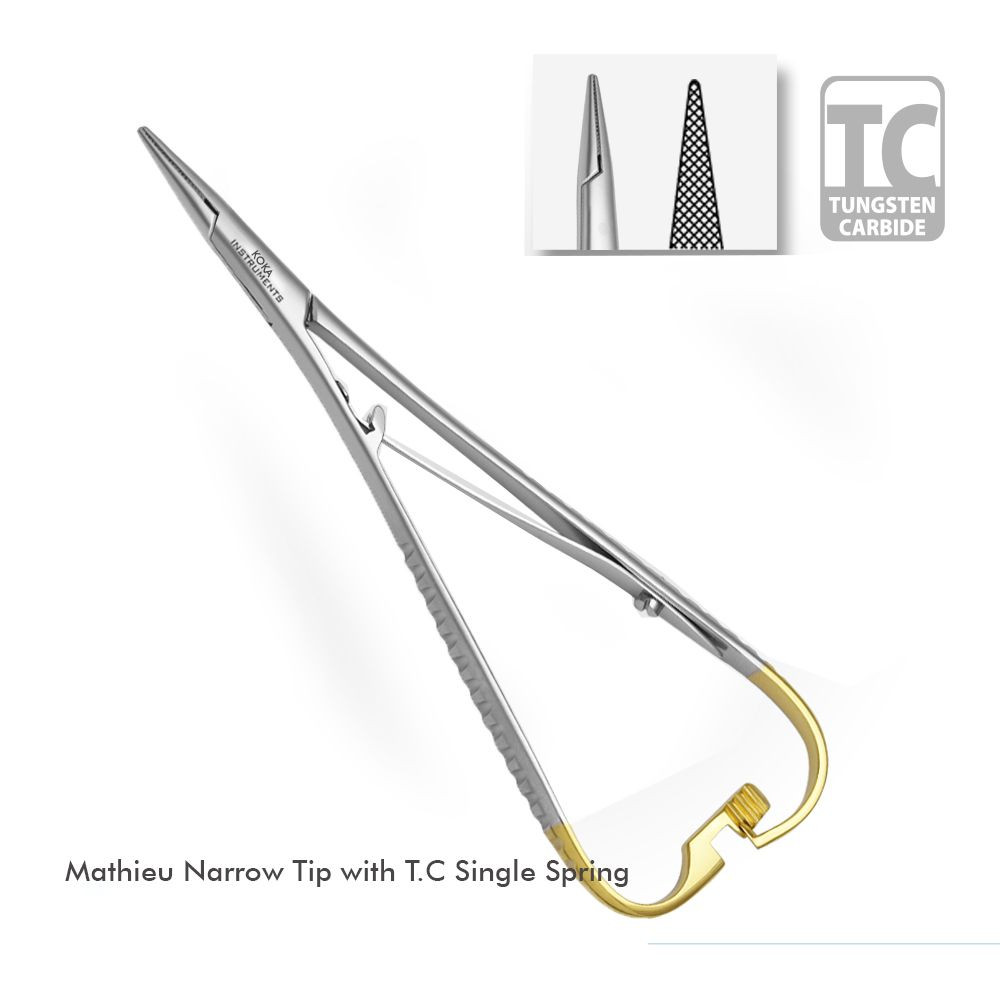 Buy Mathieu Needle Holder Forceps Gold Color from KOKA INSTRUMENTS ...