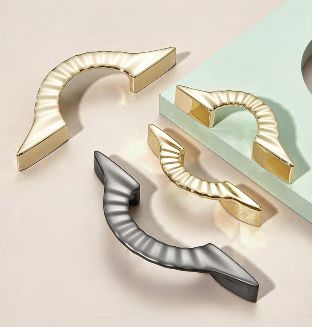 Buy Gold Cup Pull | Modern Zinc Alloy Cabinet Handle | Wardrobe ...