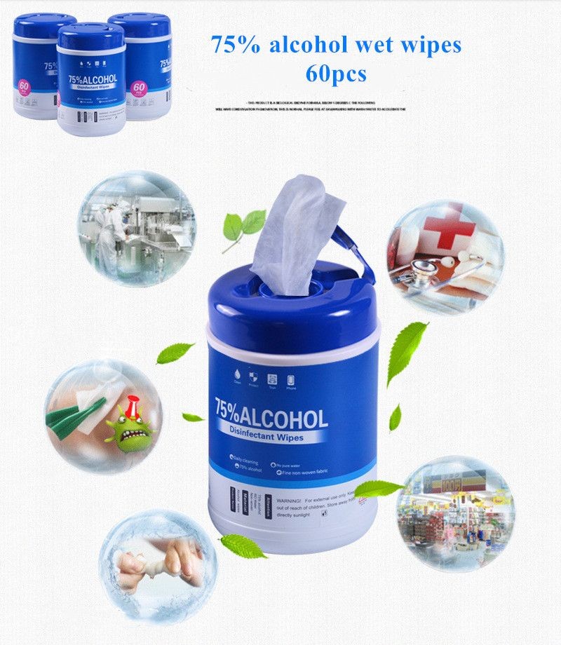 Buy Barrel Package 75% Ethanol Alcohol Sanitary Paper Wet Wipe Cleaning ...