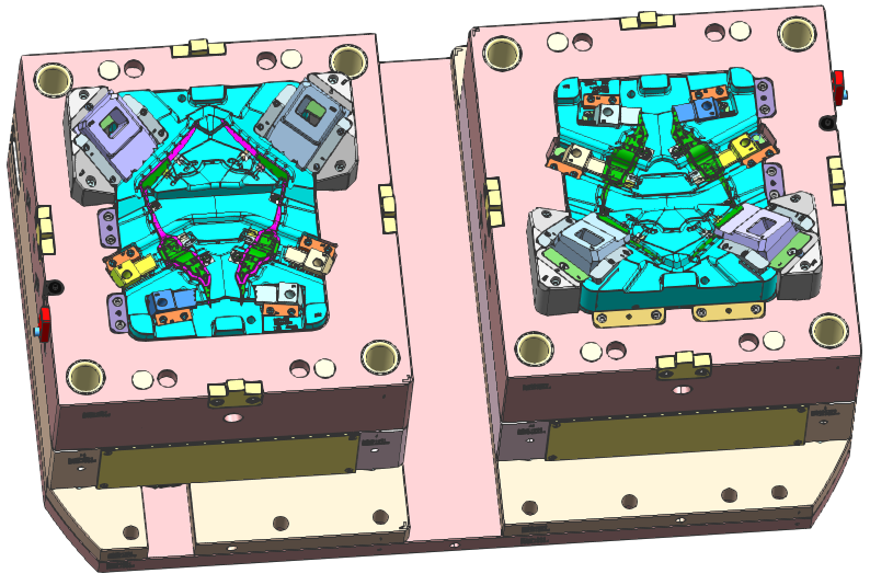 Buy Flip The Two-color Mold 180 Degrees, Move The Two-color Mold, And ...