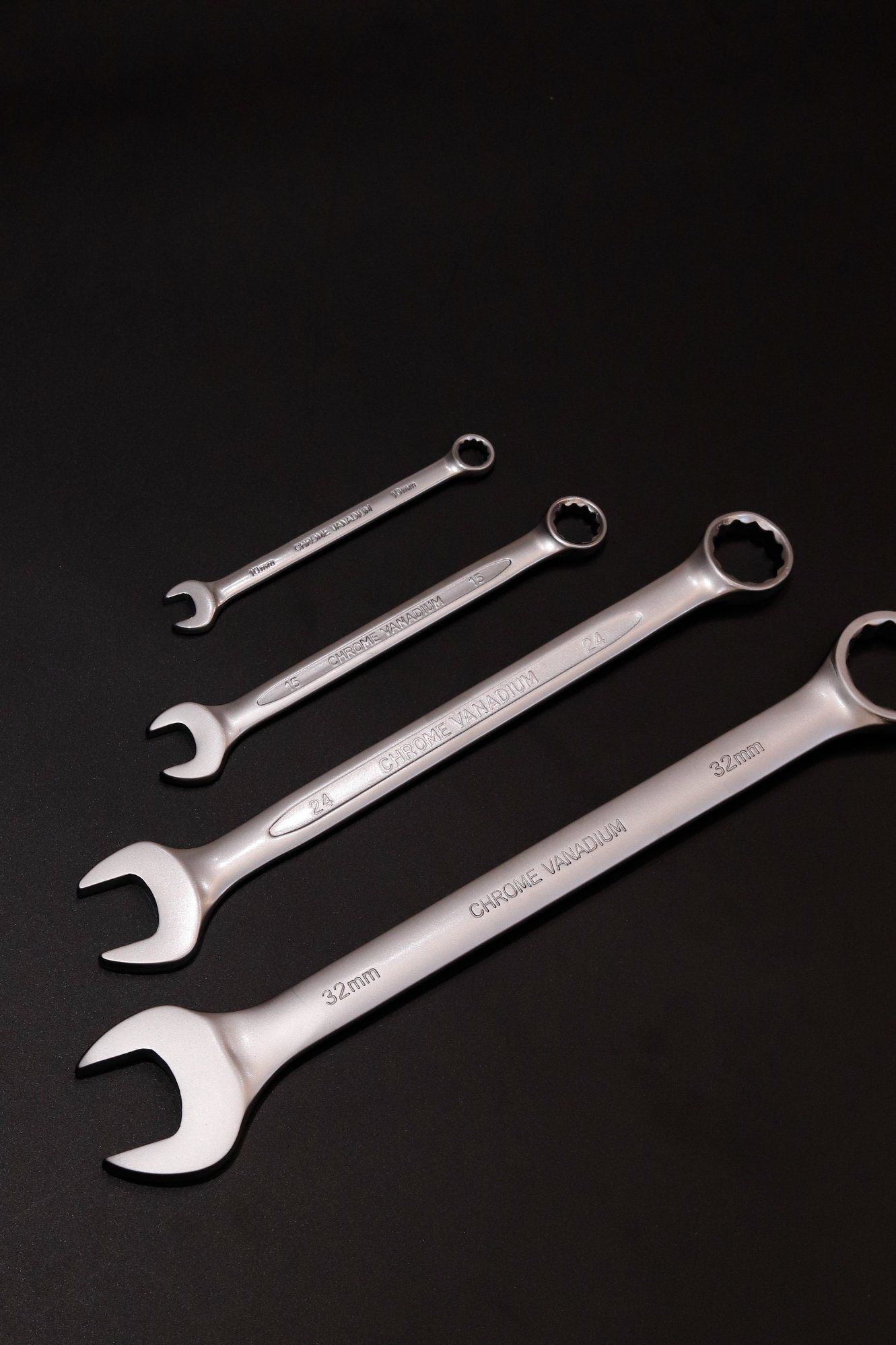 Buy Middly Combination Wrench/open-ring Spanner, Matt Finish, 32mm, Cr ...