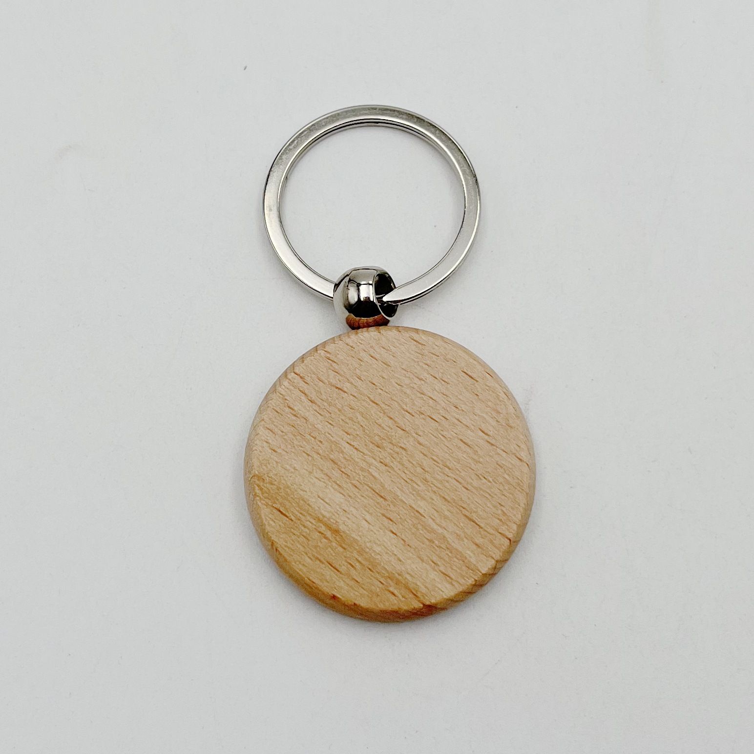 Buy In-stock Beech Wood Keychains Laser Engraved Personalized Small ...