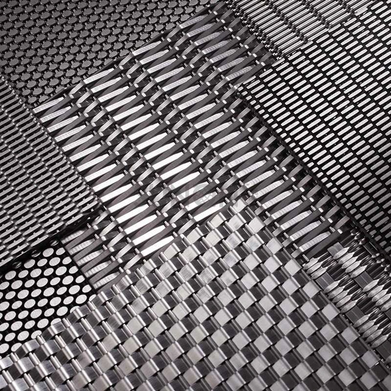 Buy Elevator Wall Wire Mesh Custom Decorative Woven Mesh Elevator Wall ...