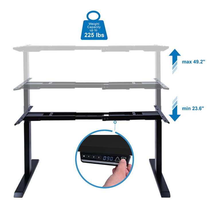 Buy 2021 High-end Design Dual Monitor Adjustable Office Desk Standing ...