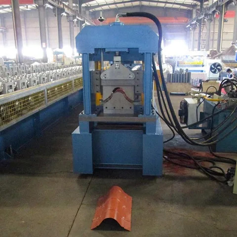 Buy 285 Metal Roofing Sheet Steel Ridge Cap Roll Forming Machine China ...
