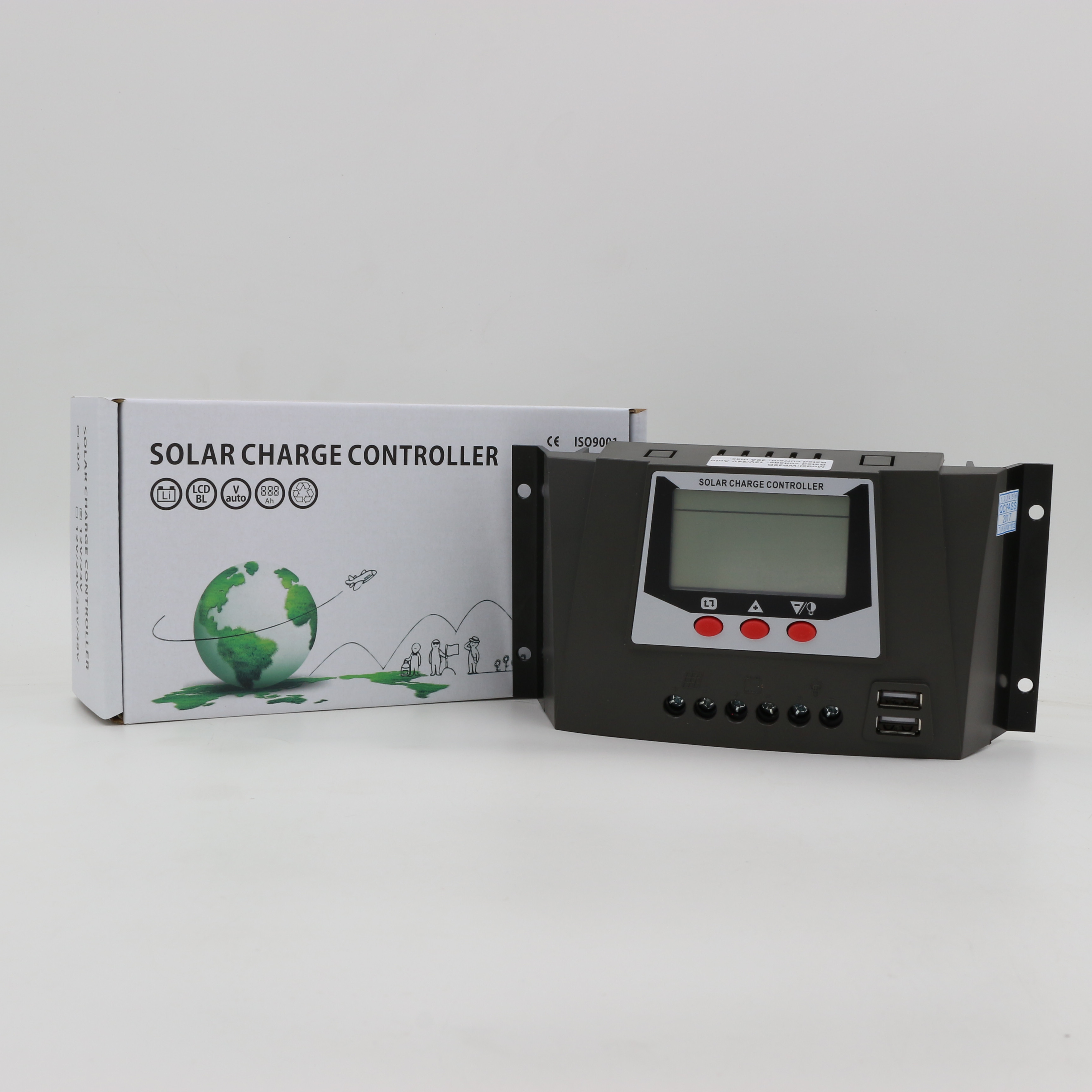 Buy 30a 12/24/36/48v Manual Pwm Solar Charge Controller For Solar Energy from Ningbo Yahong ...