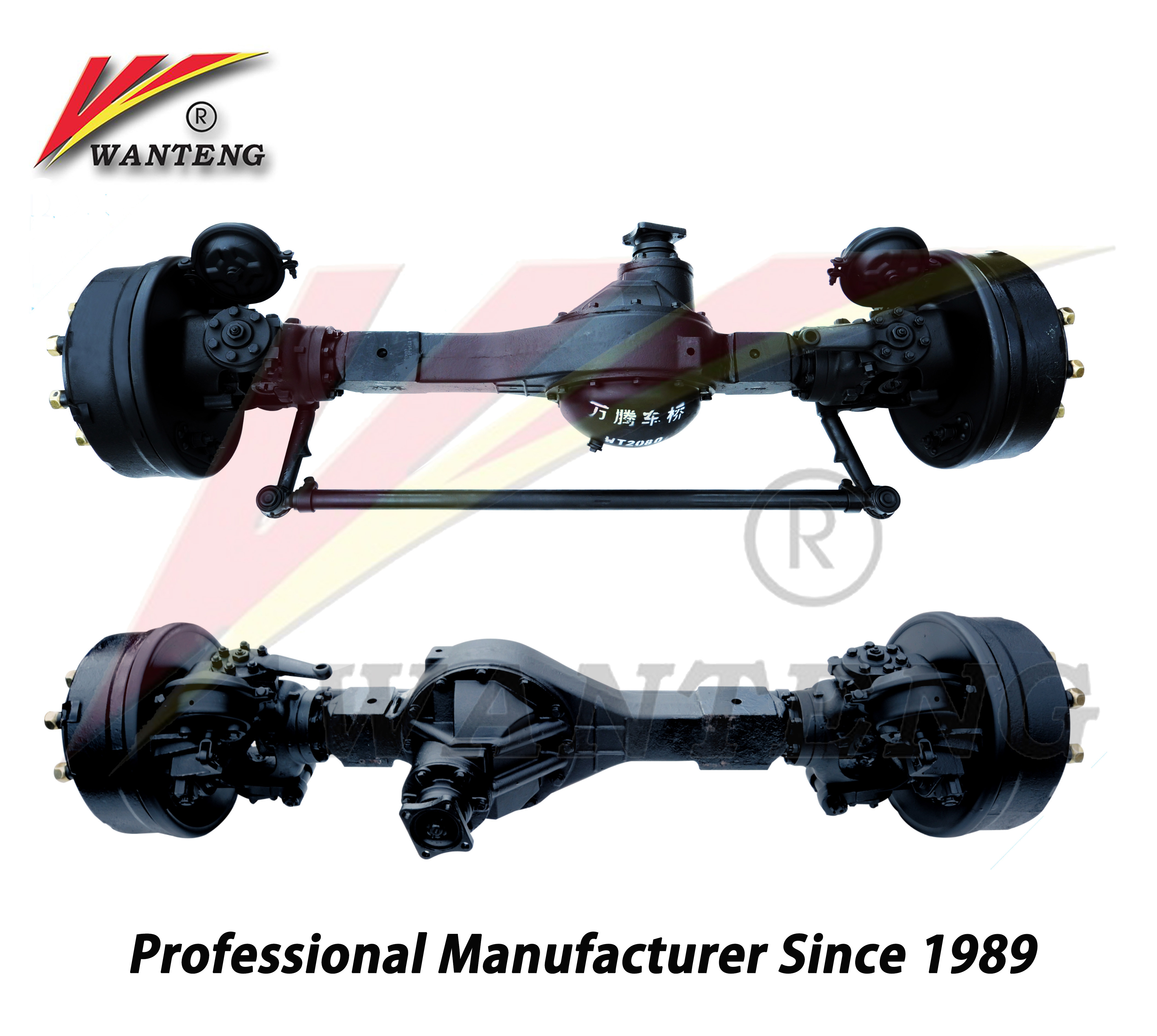 Buy 4wd Agricultural Trailer Tractor Front Drive Steer Axle With Disc ...