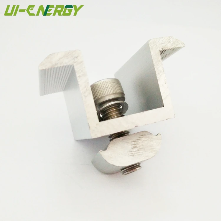 Buy Aluminum C Type Solar Panel Mid Clamp 10 Years And 25 Years ...