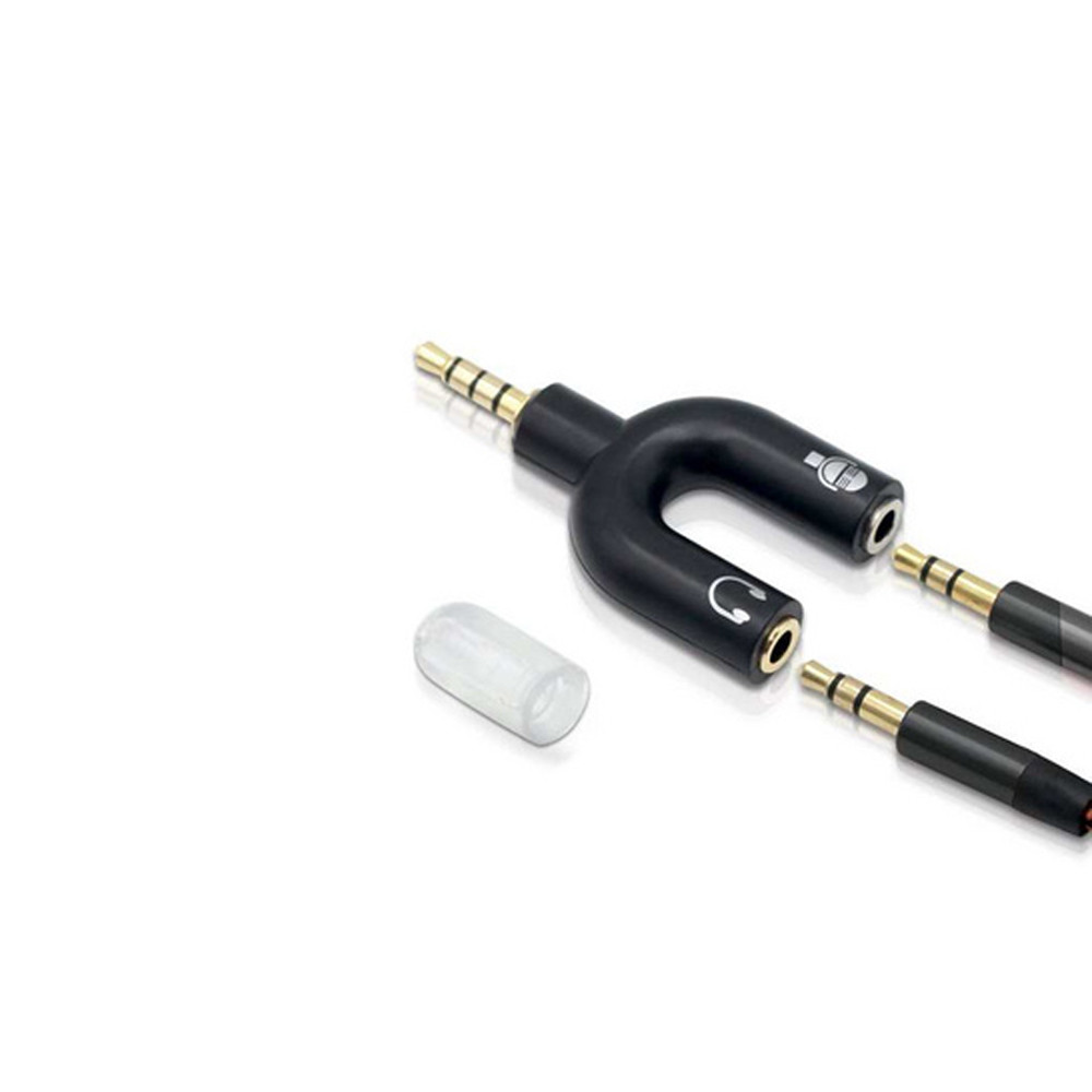 Buy Audio Converter Points 3 Pin To 4 Pin Plug 3.5 Mm Splitter 1 Male ...