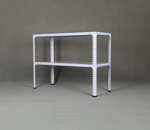 Buy Black Angle Steel Shelf Warehouse Detachable Living Room Floor ...