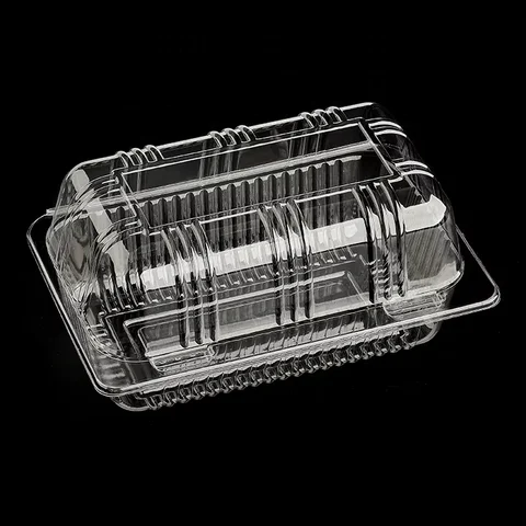 Buy Clear Plastic Square Round Clamshell Takeout Tray Disposable ...