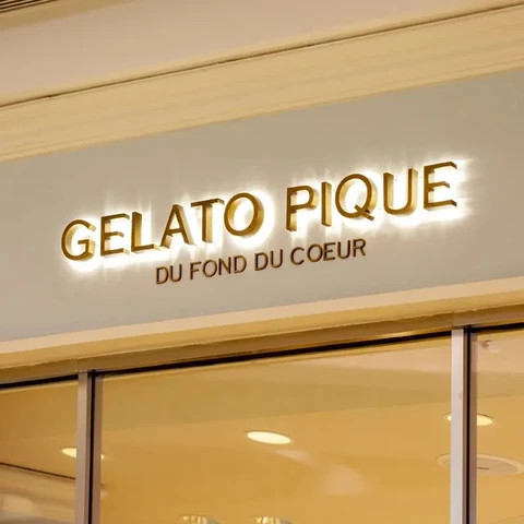 Buy Custom 3d Gold Letter Signage Business Logo Sign Led Light Signs ...