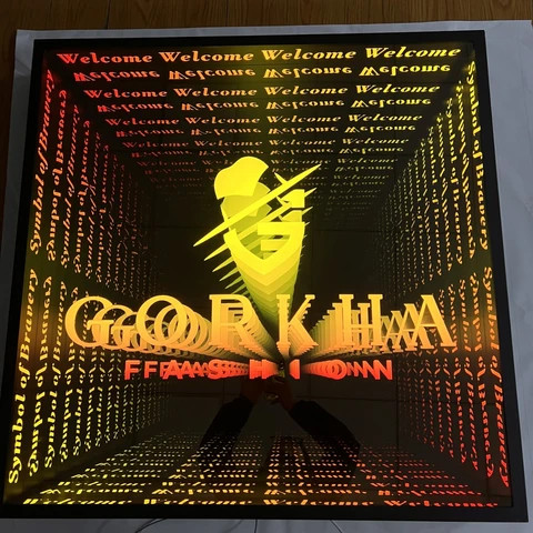 Buy Custom Led 3d Infinity Mirror Neon Led Sign 3d Infinity Mirror Led ...