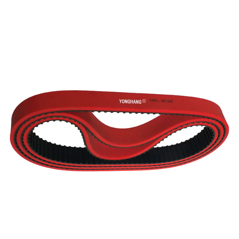 Buy Custom Red Rubber Coated Timing Belt With Toothed Use For Packaging ...