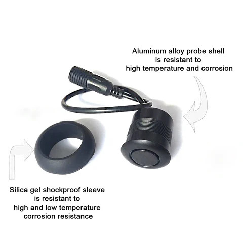 Buy Digital 4 Probes No Drilling Waterproof Ip67 Rear Parking Sensor ...