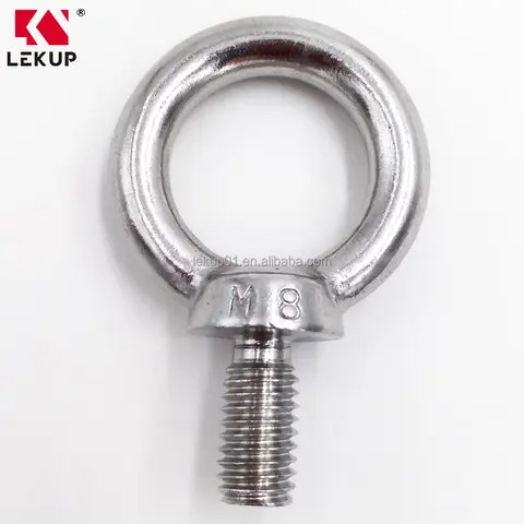 Buy Din580 Lifting Rigging Eye Bolt Anchor M6 M8 M10 M12 Oem Eyebolt 316 304 Stainless Steel ...