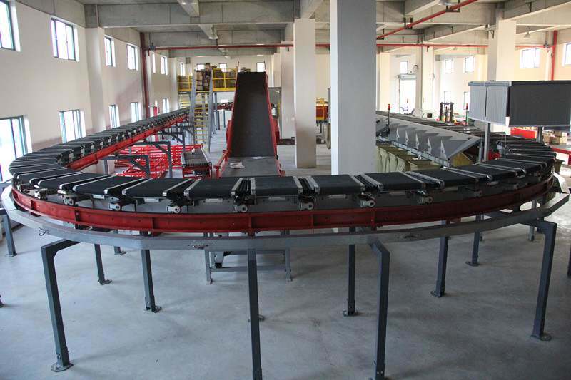 Buy Double Ring Sorter Logistics Belt Conveyor Ring Cross Belt Cross ...
