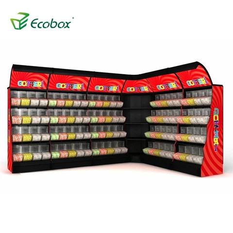 Buy Ecobox Iron Display Shelves Shelving Store Racks Display Candy ...
