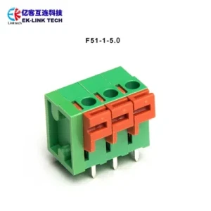 Buy F51-01-5.0 Screwless Terminal Block 5.0mm Pcb Spring Terminal Block ...