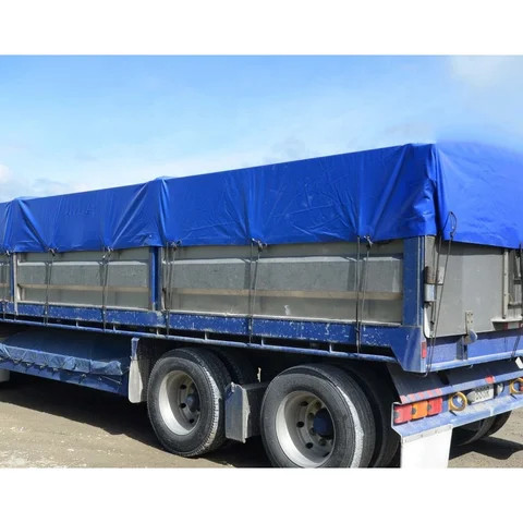 Buy Flatbed Semi Truck Tarp Flexible Waterproof Pe Fabric Truck Rain ...