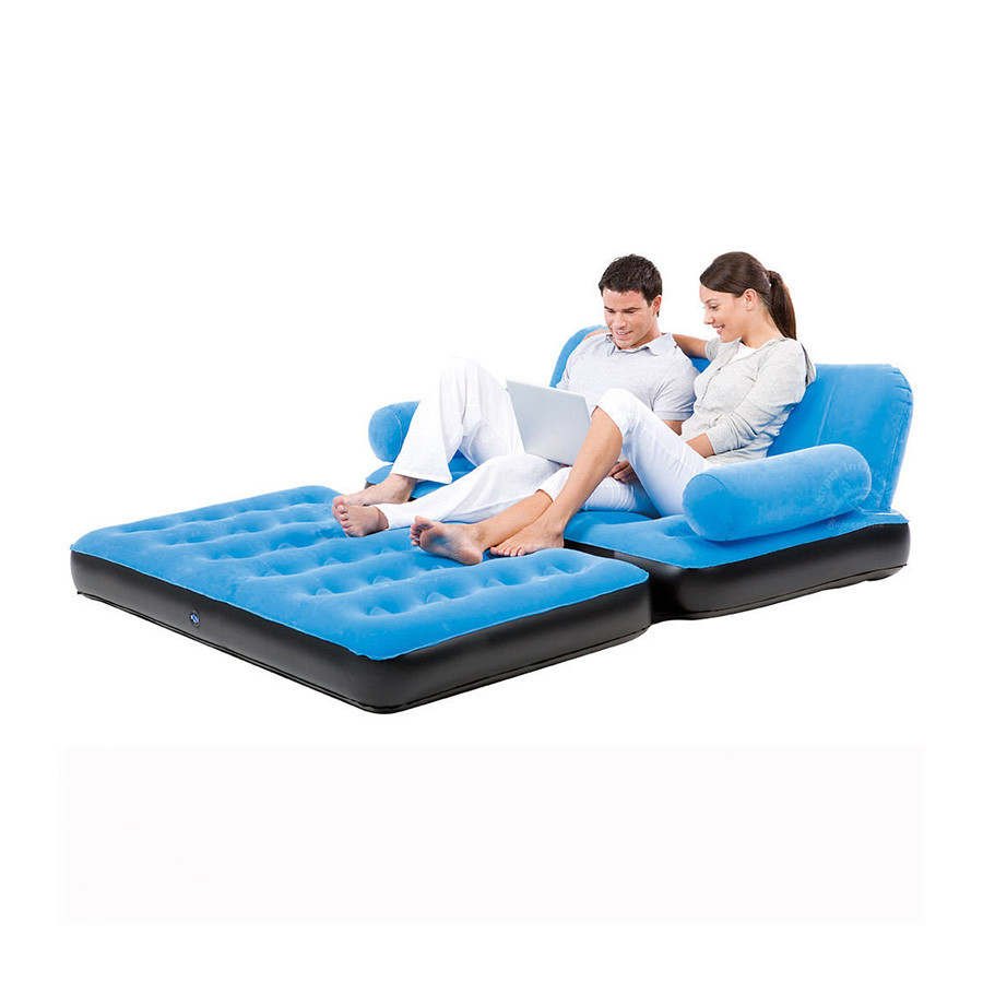 Buy Flocked Pvc Air Bed Double Sofa Inflatable Relaxation Air Mattress ...