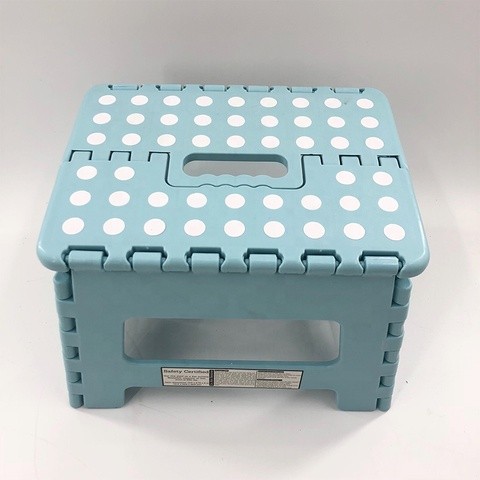 Buy Fold-type Blue Portable 9in Plastic Folding Step Stool Foldable ...