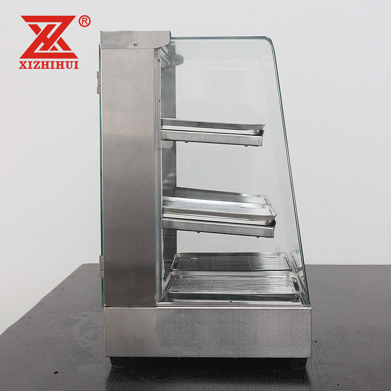 Buy Fried Chicken Glass Food Display Warmer from Wenzhou Xizhihui Food ...